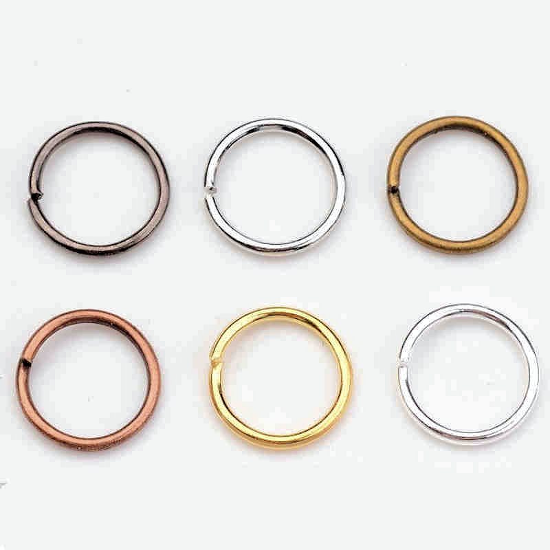 O-ringe. Åbne. Blanding i 5 materialer. 8 mm. 50 stk.